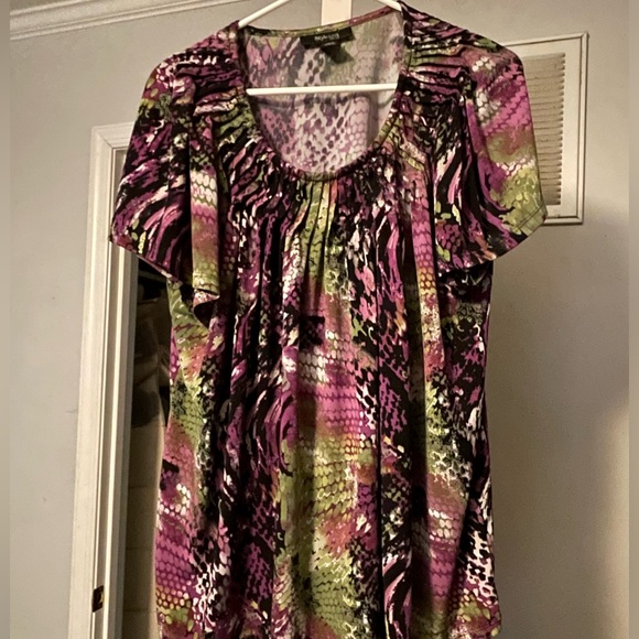 Style & Co. | Tops | Style And Co Snakeskin Top | Poshmark